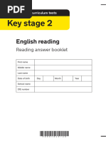 2023 Key Stage 1 English Reading Paper 2 Reading Answer Booklet | PDF ...