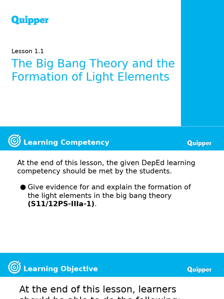 Lesson-1 1 | PDF | Universe | Big Bang