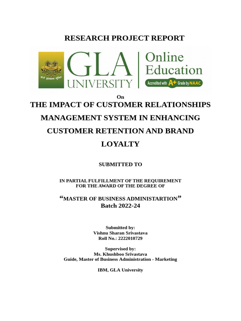 The Impact of Customer Relationships Management System in Enhancing ...