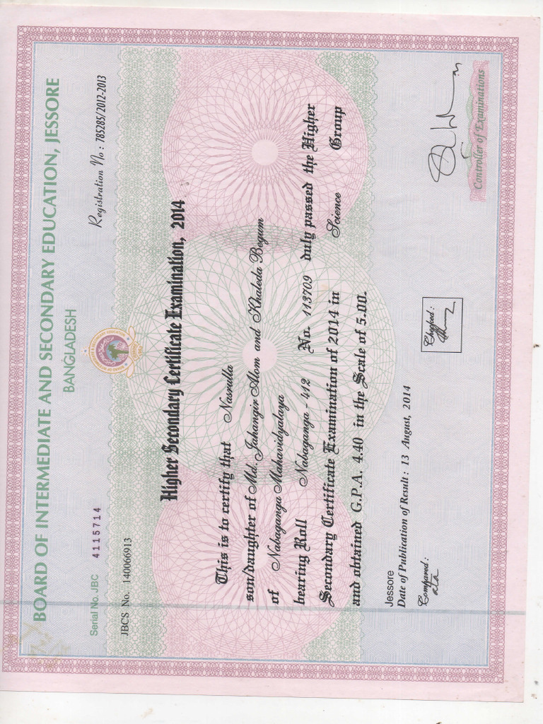 HSC_CERTIFICATE | PDF