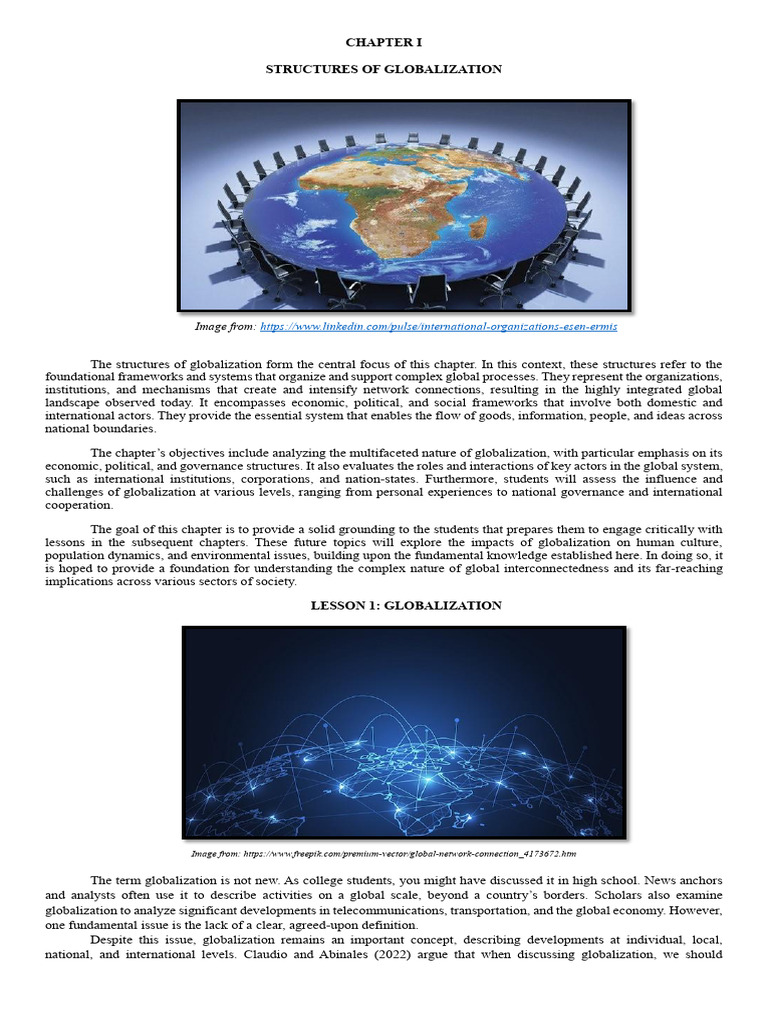 Lesson 1 Lecture notes | PDF | Globalization | Governance