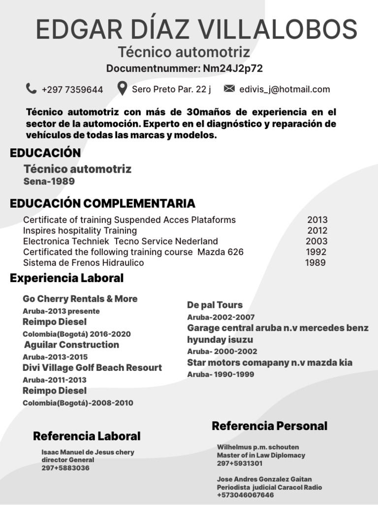 Edgar Dias Cv Low | PDF