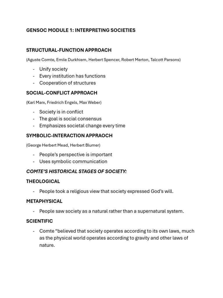 Mod 1 Gensoc Reviewer | PDF