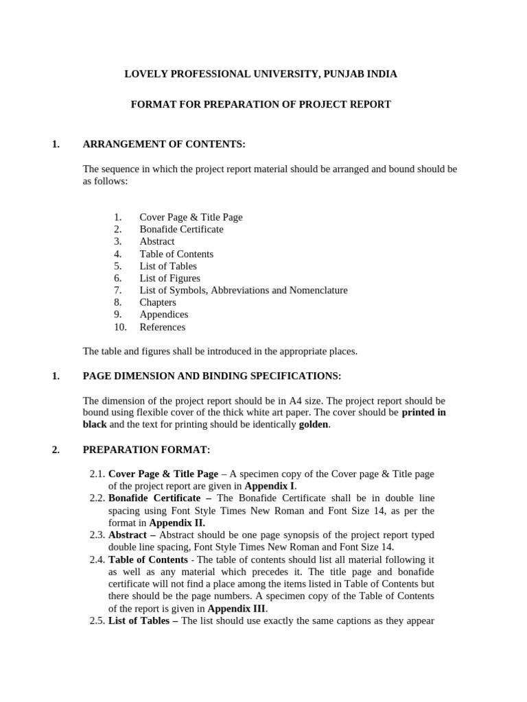 Project format 2024 | PDF | Written Communication | Publishing