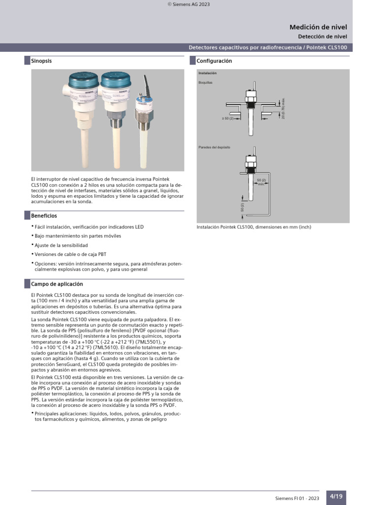 Sitransl Pointekcls100 Fi01 Es | PDF | Relé | Electricidad