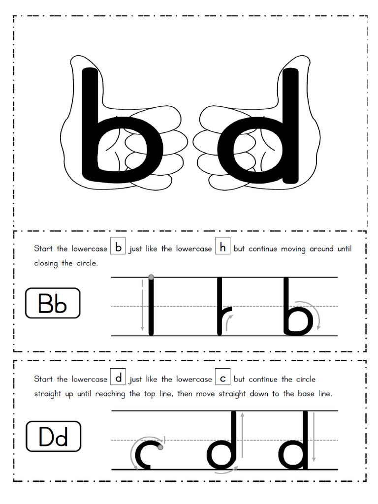 All About Identifying The Letter B and D | PDF