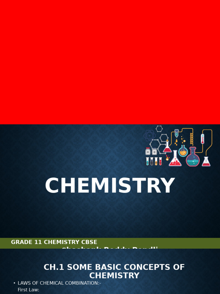 CHEMISTRY Class 11 | PDF | Teaching Methods & Materials | Technology ...