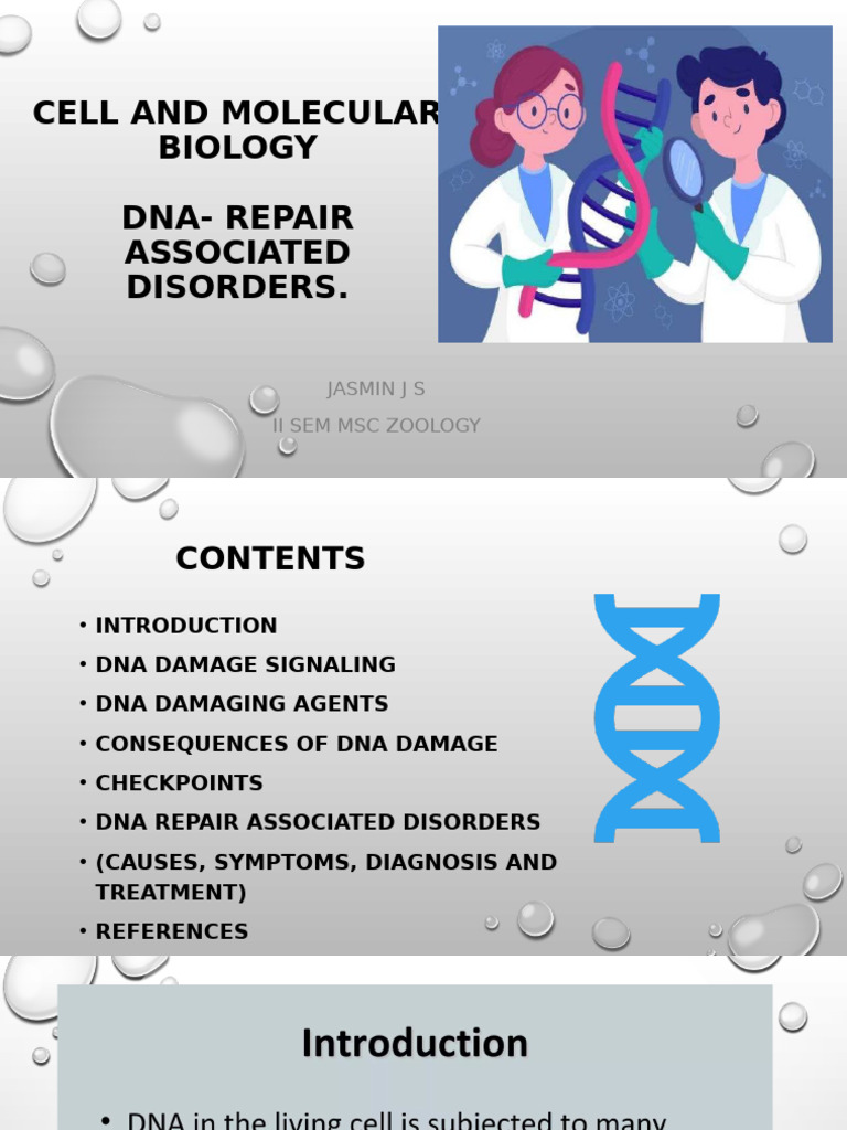 DNA Repair Disorders Overview | PDF | Dna Repair | Cancer