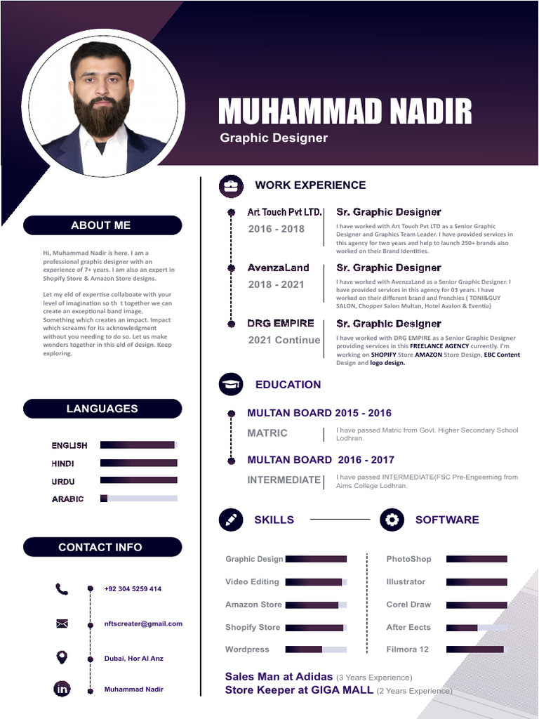 Muhammad Nadir (Graphic Designer) | PDF | Communication Design ...