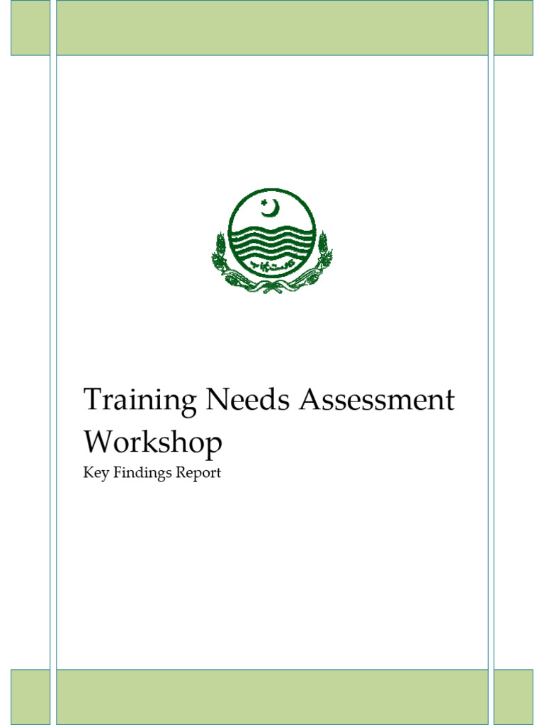 TNA Master Report | PDF | Survey Methodology | Methodology