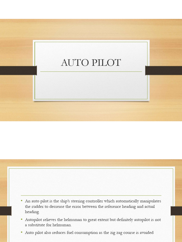 AUTOPILOT | PDF | Servomechanism | Rudder