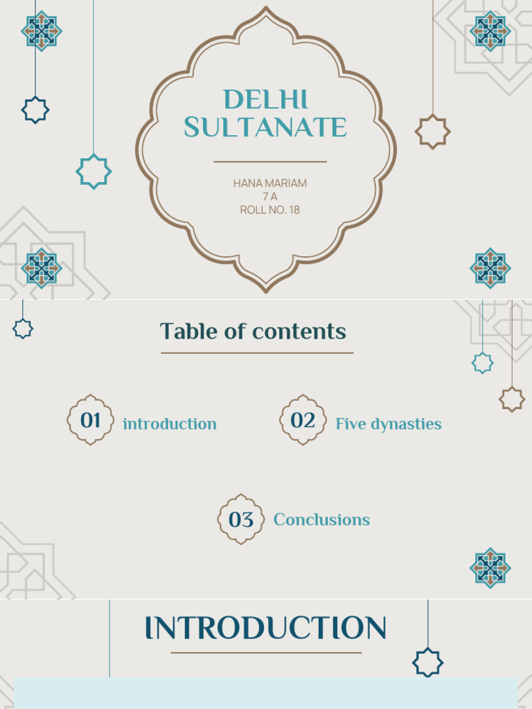 Delhi Sultanates - Hana Mariyam | PDF | History