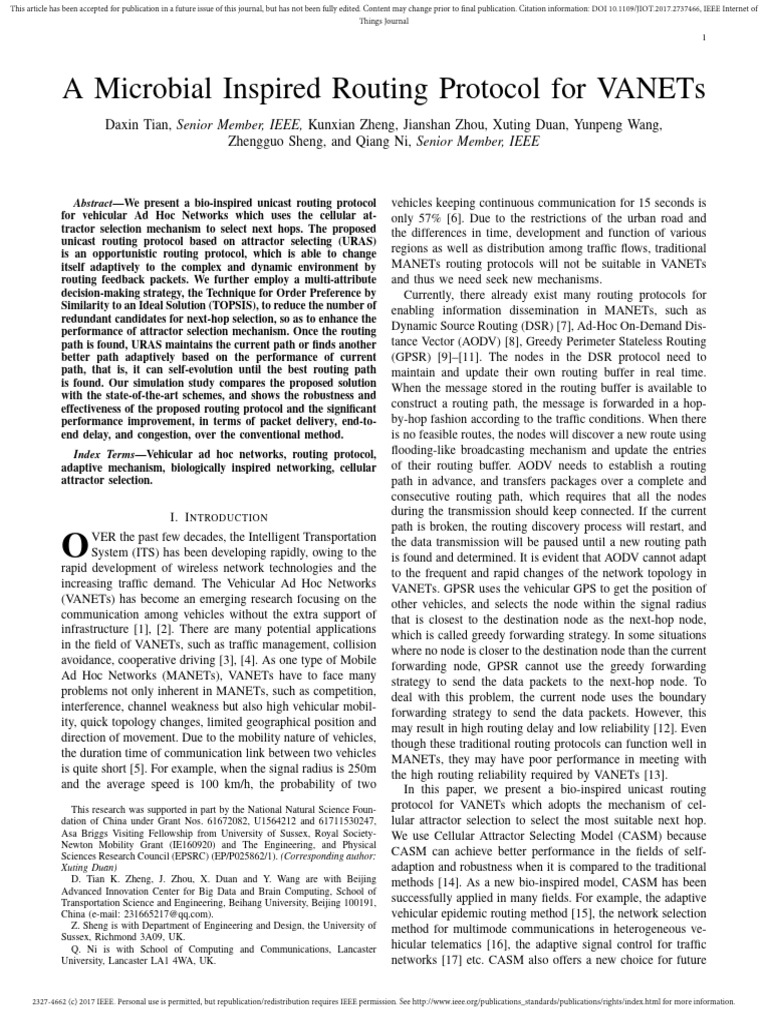 A Microbial Inspired Routing Protocol for VANETs | PDF | Routing ... A Microbial Inspired Routing Protocol for VANETs | PDF | Routing ...