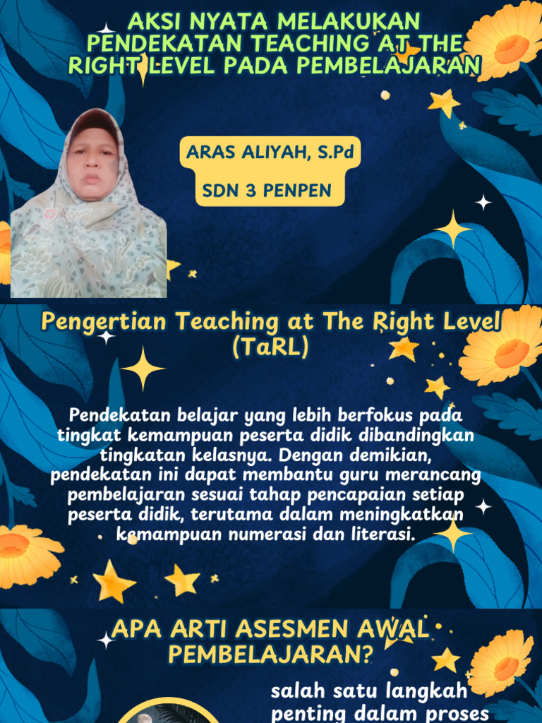 Aksi Nyata Jurnal 1 - Pendekatan at The Right Level Aras Aliyah | PDF