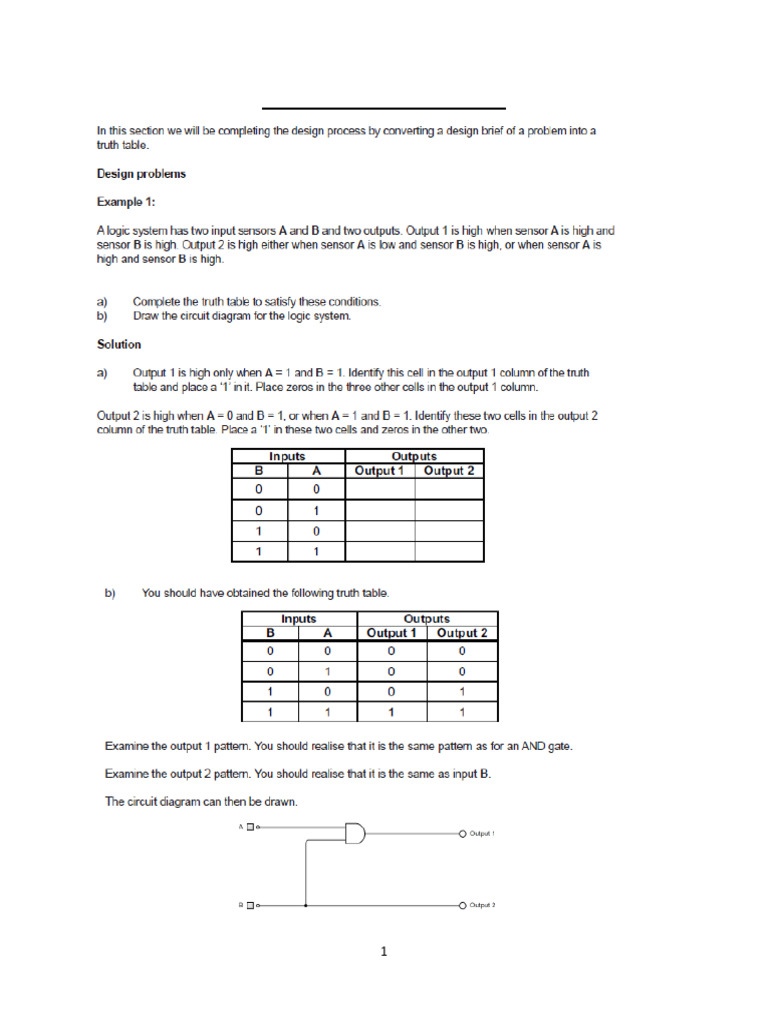 Logic System Design Revision Notes | PDF