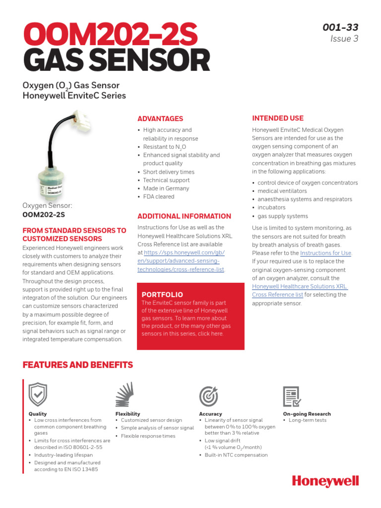 Sps Siot Envitec 001 33 Datasheet Oom202 2s 0 Ebook | PDF | Sensor | Oxygen