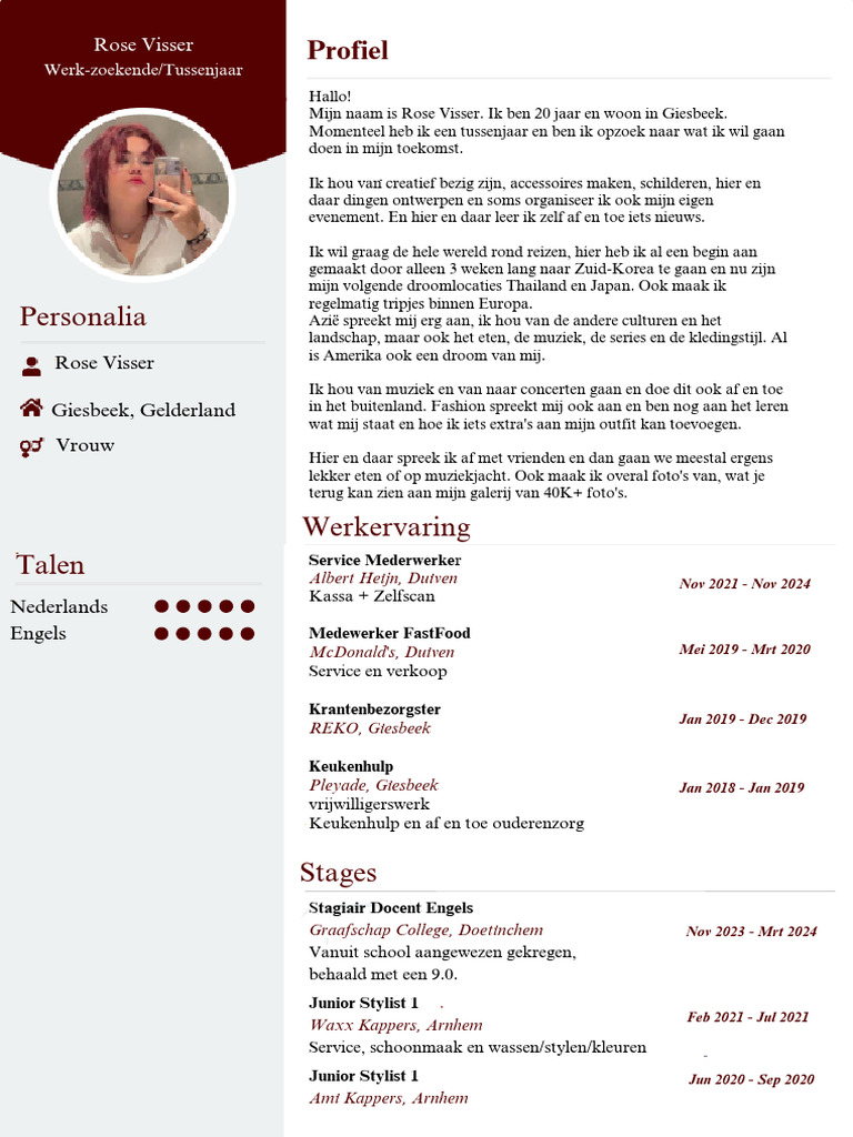 Rose Visser CV | PDF