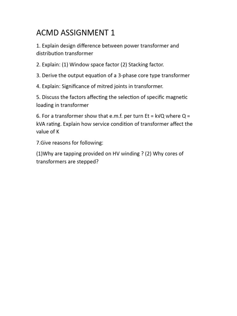 Transformer Design & Analysis | PDF