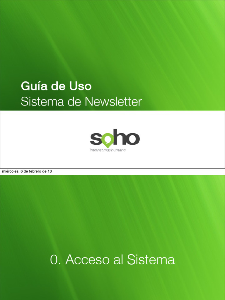 COMAG Guía Sistema Newsletter v4 | PDF | Informática | Software