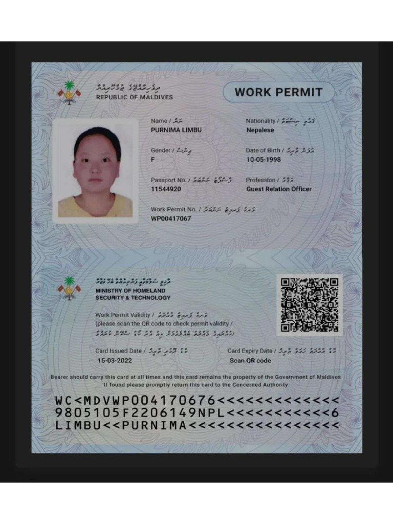 Purnima Work Permit | PDF