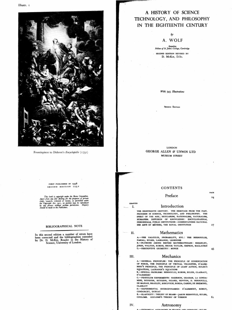 A History of Science Technology and Philosophy in The Eighteenth ...
