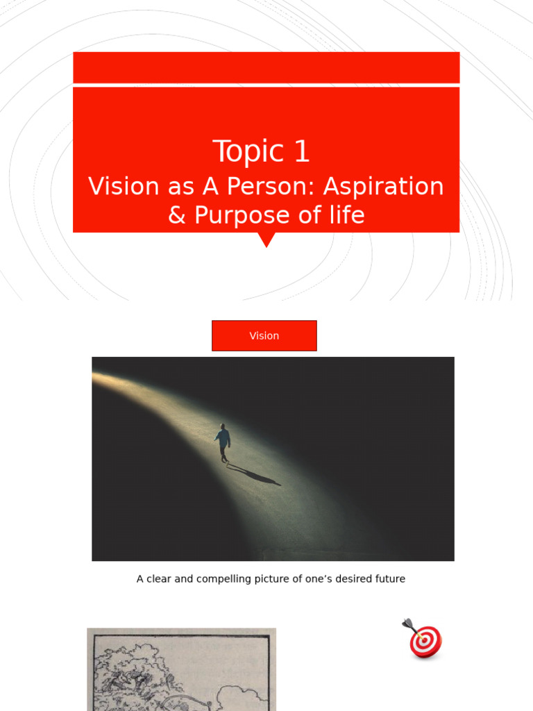 Vision and Aspiration in Life | PDF | Mentorship | Thought