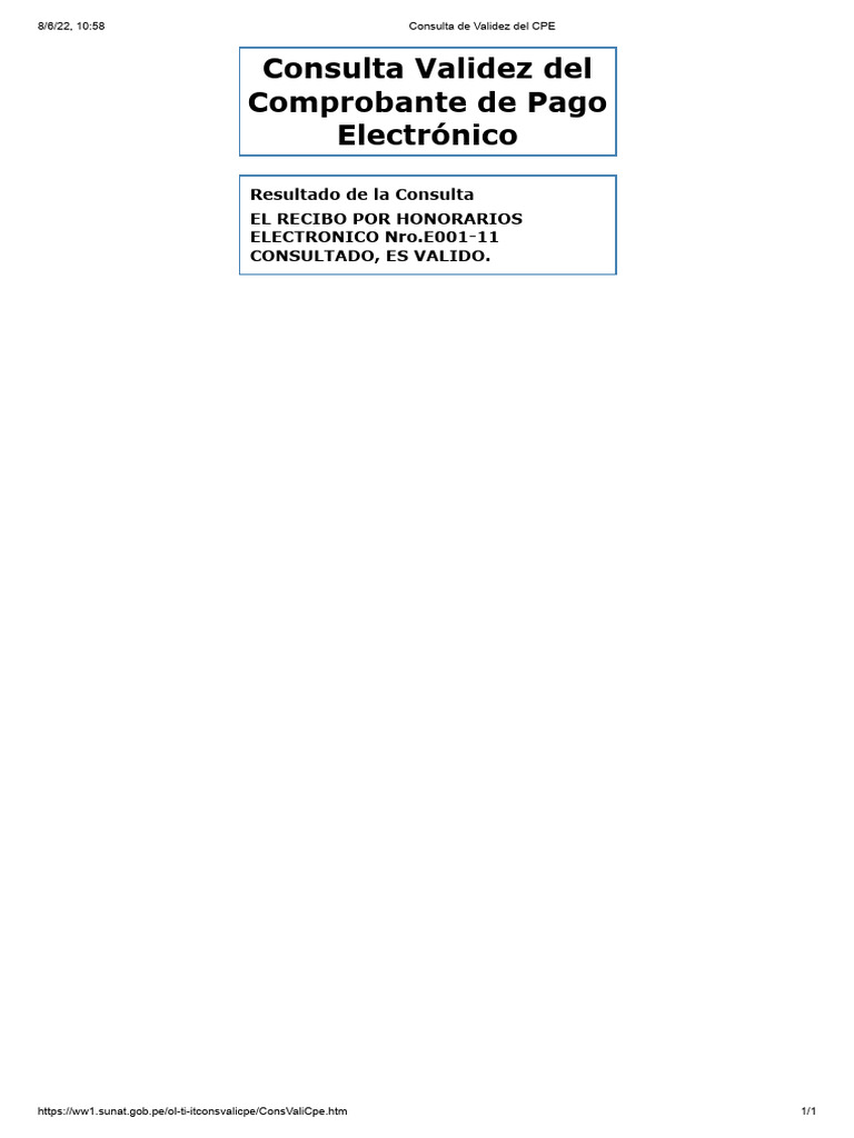 Consulta RHE E001-11 | PDF