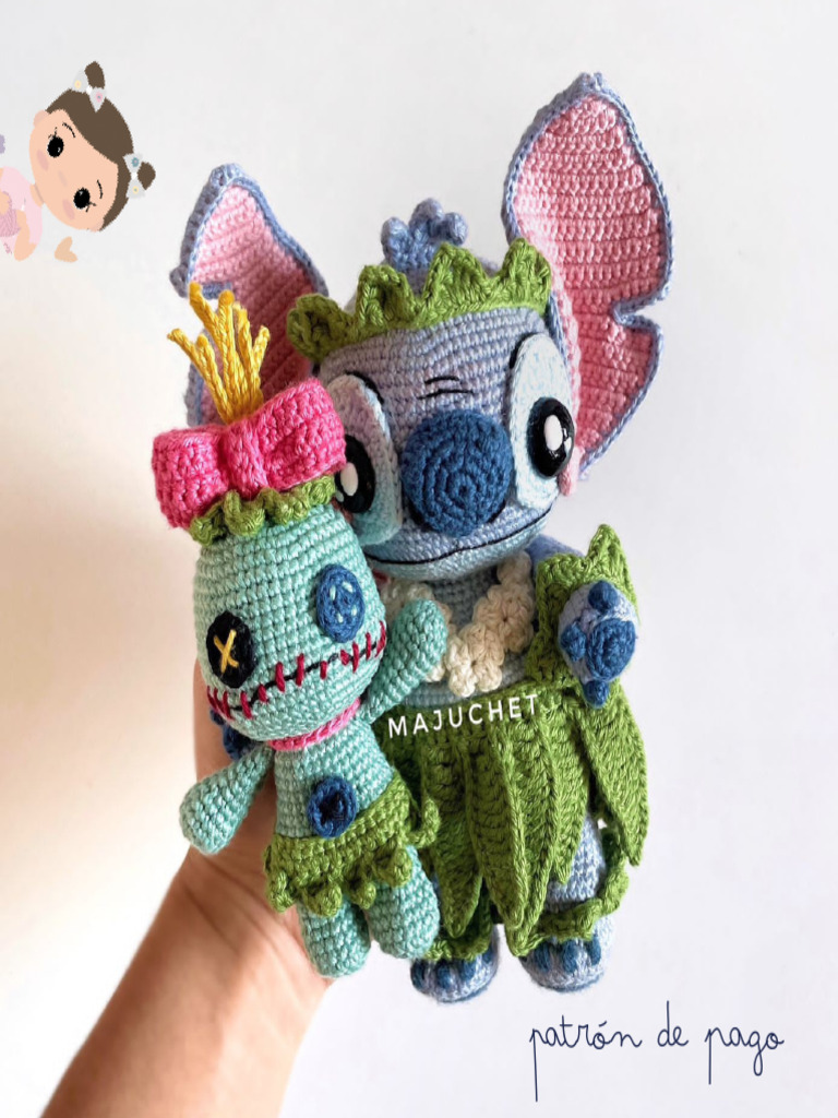 Patrón Amigurumi Stitch a Crochet | PDF | Color | Amigurumi