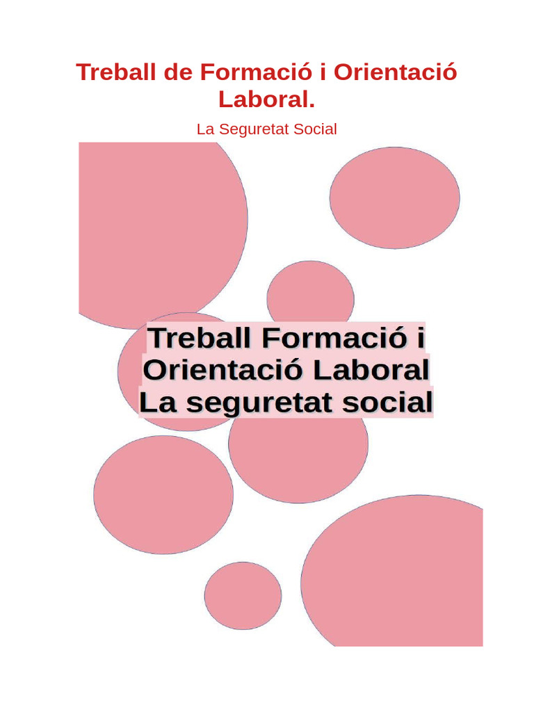 Treball Seguretat Social | PDF