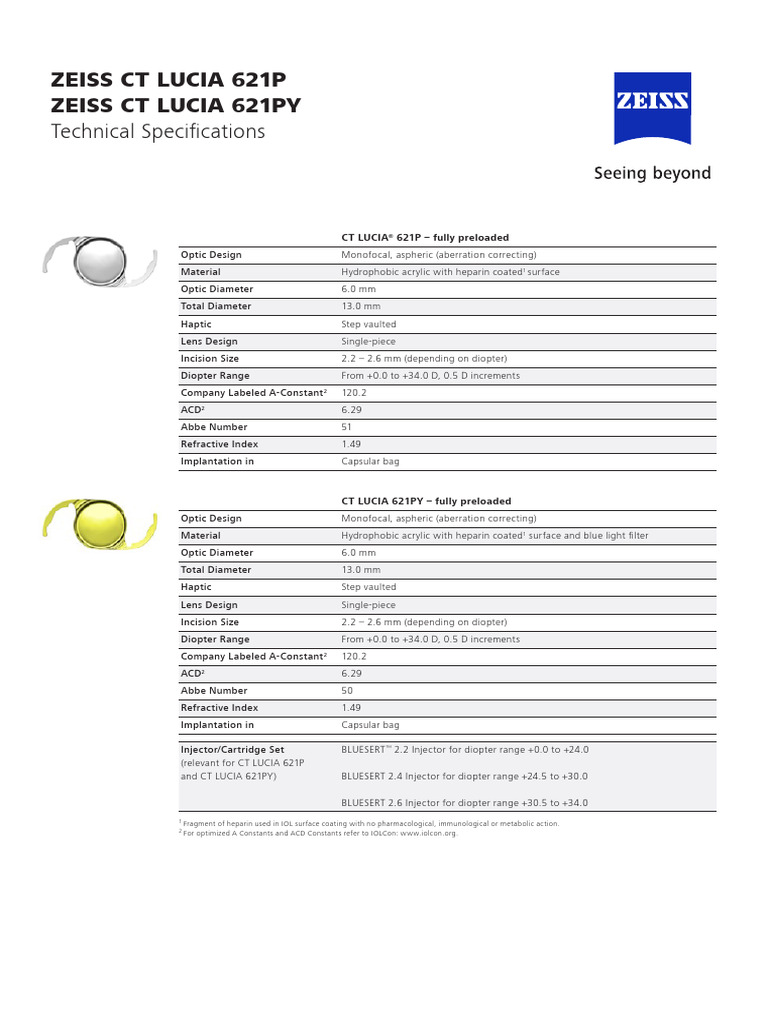 CT-LUCIA-621P-621PY-Datasheet EN 32 022 0071III - Indd | PDF | Glass ...