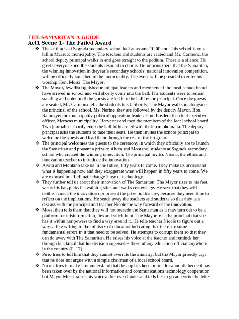 The Samaritan Guide by Wekulo Joseph | PDF | Robot | Robotics