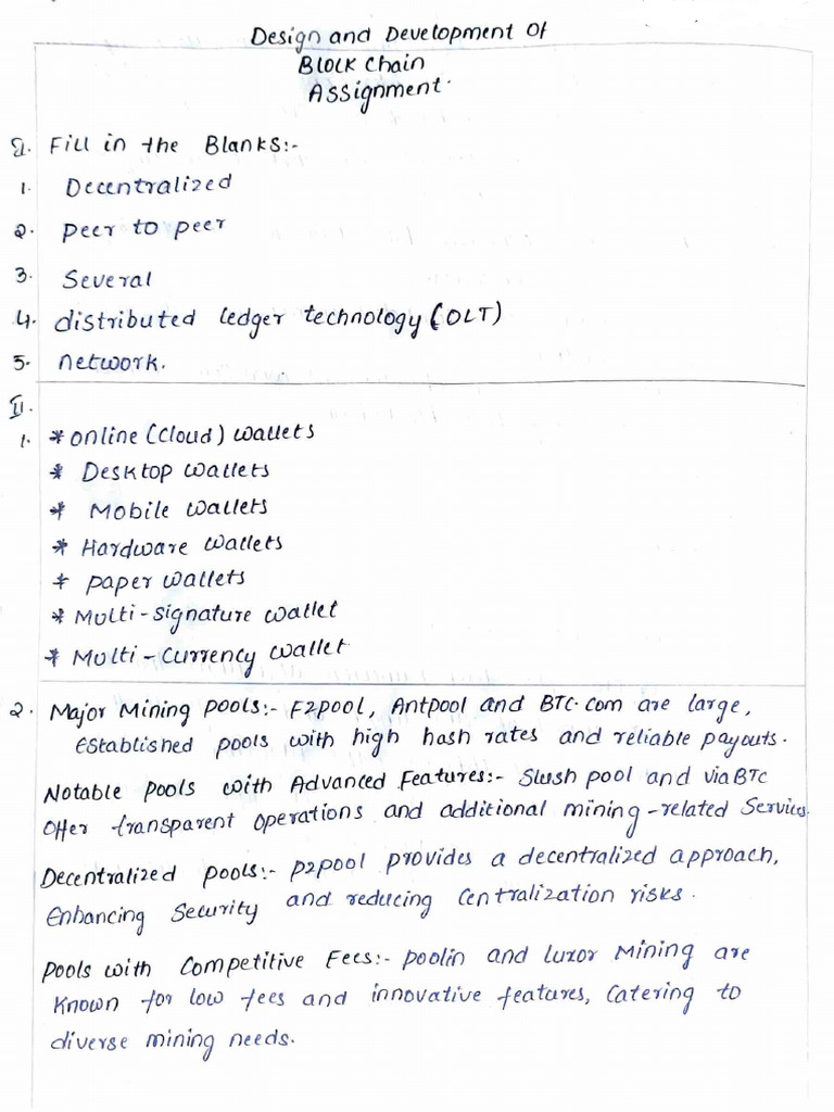 Blockchain Assignment | PDF