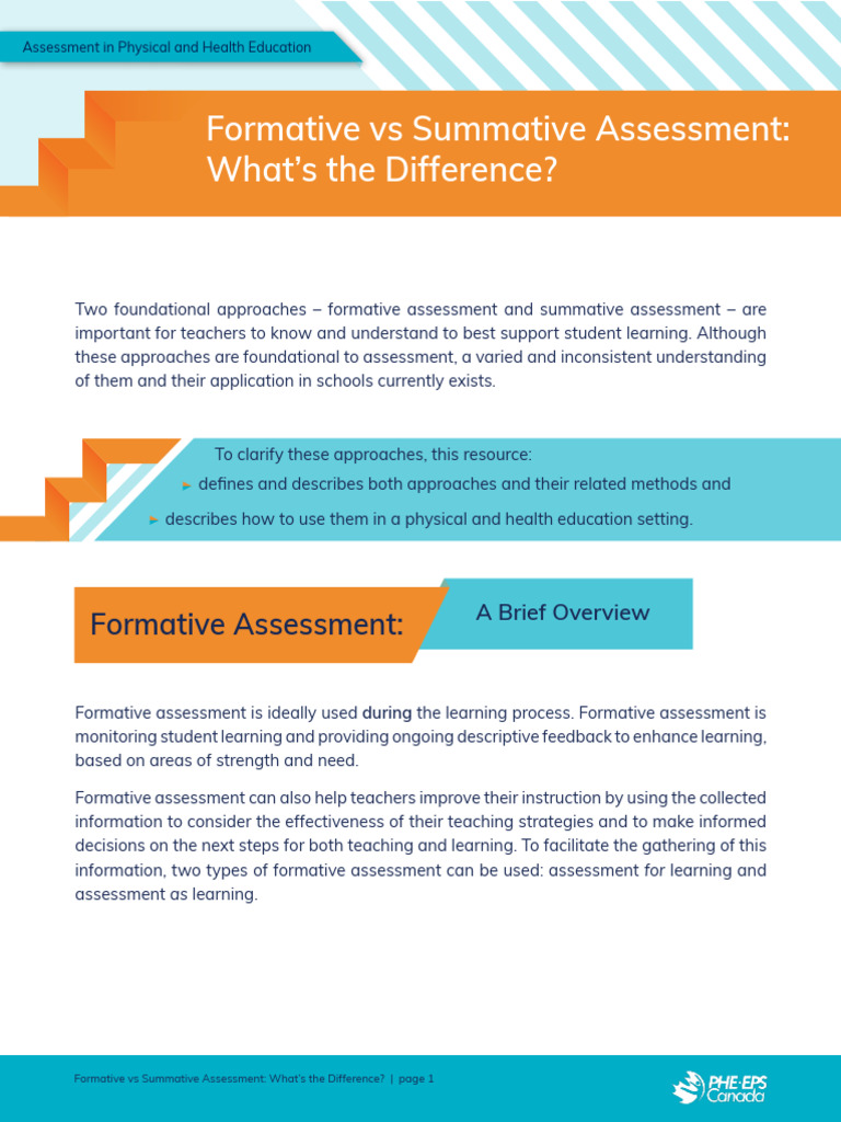 Formative Vs Summative Assessment en | PDF | Educational Assessment ...