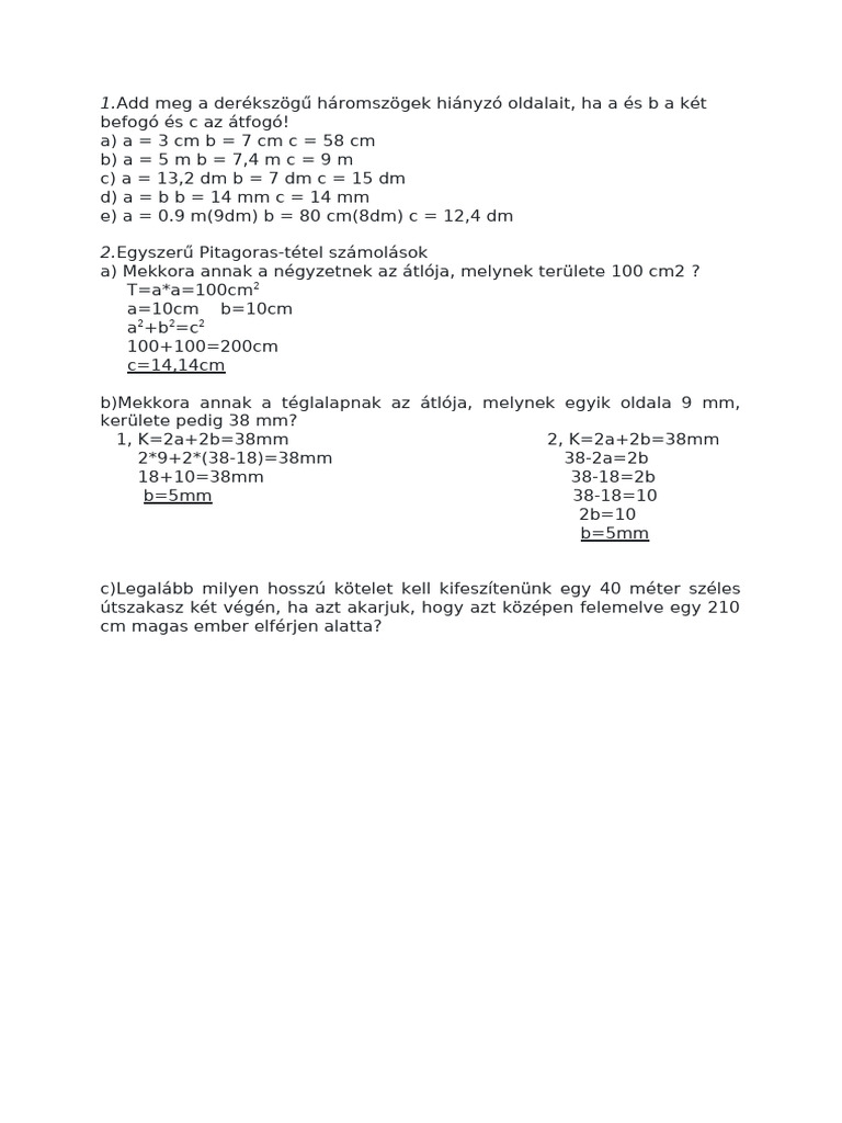 Matek Béla 8.b | PDF