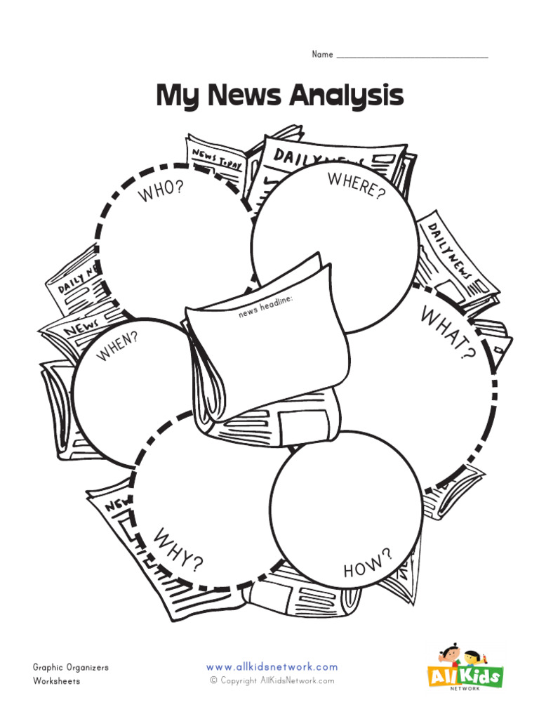 Graphic Organizers My News Analysis | PDF