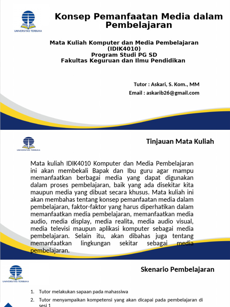 1 C. Modul 1 Konsep Pemanfaatan Media | PDF | Ilmu Sosial | Seni