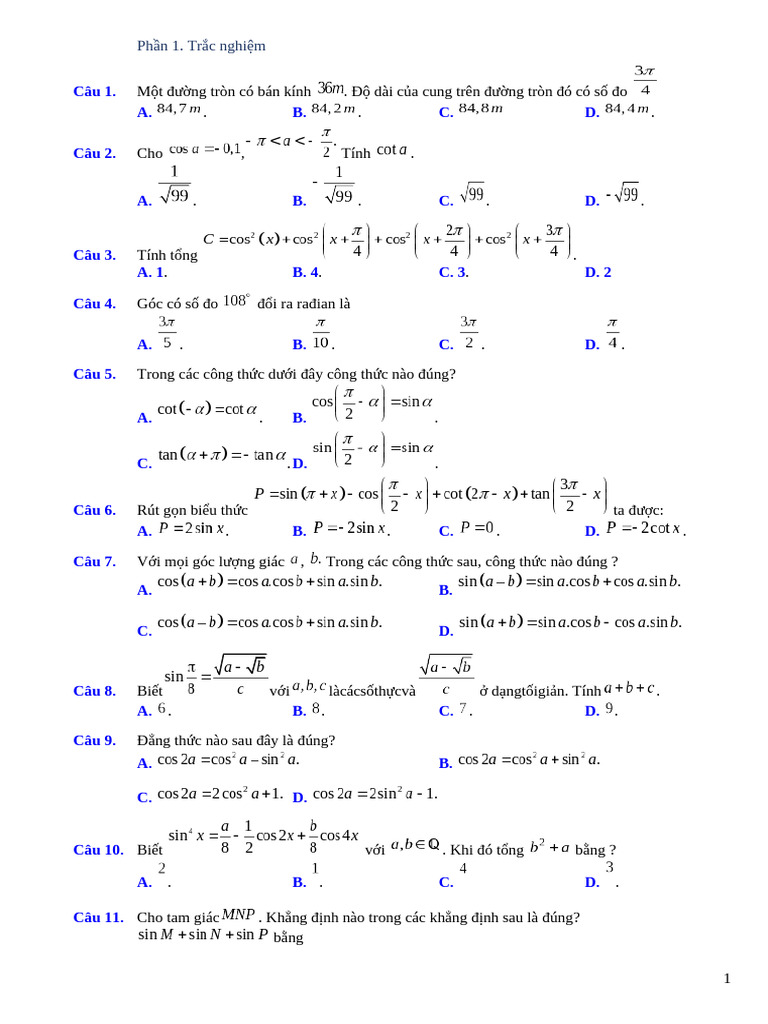 Đề 4-GK1-11 | PDF