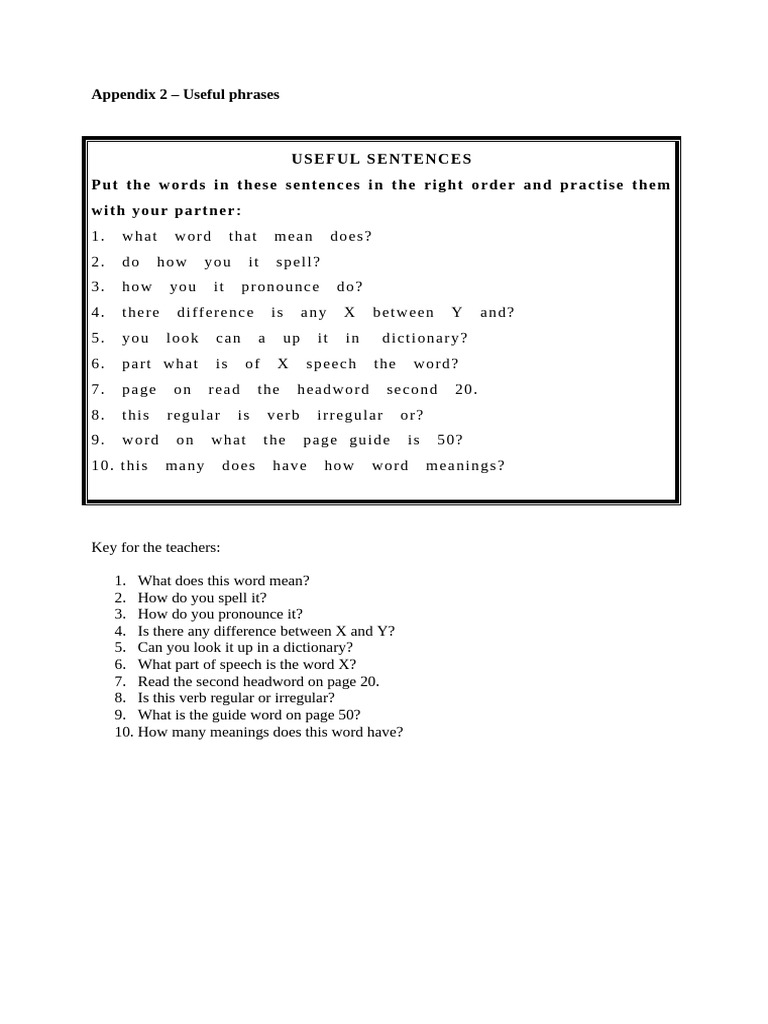 Useful Phrases | PDF
