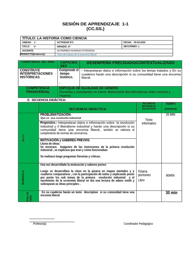 SESION 1-1 | PDF | Maestros | Modificación de comportamiento