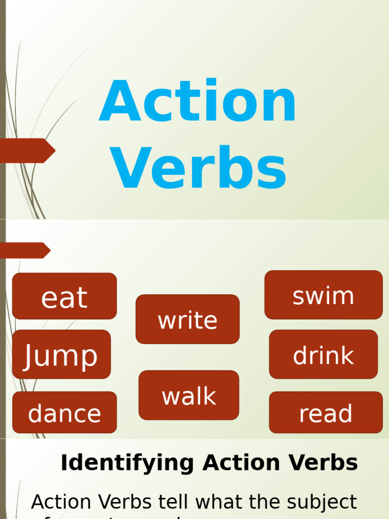 Action Verbs | PDF