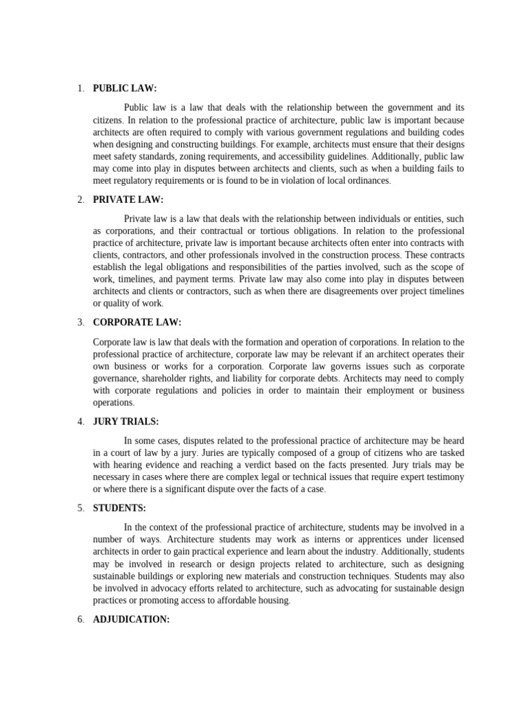 Practice of Architecture LAWS | PDF | Dispute Resolution | Adjudication