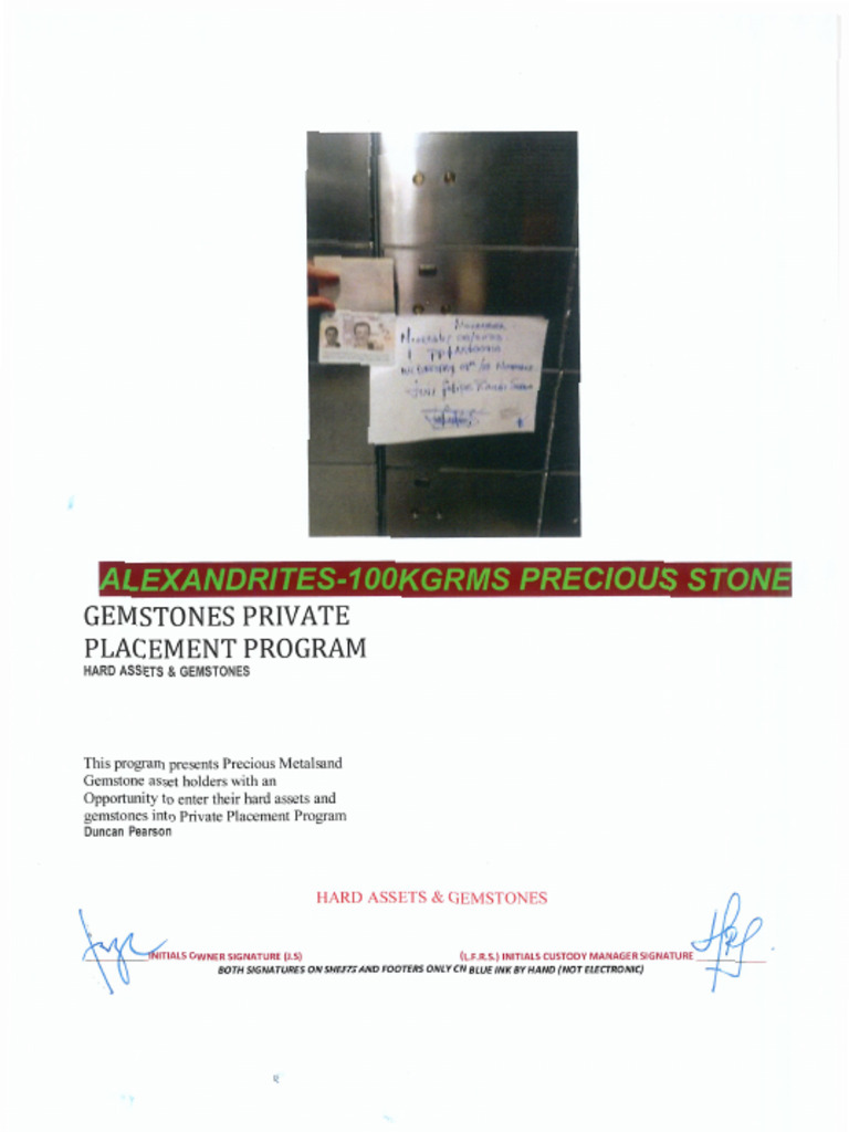 Alexandrites-100kgrms Precious Stone Gemstones Private Placement ...
