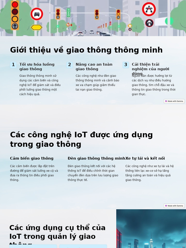 Gioi Thieu Ve Giao Thong Thong Minh 1 | PDF