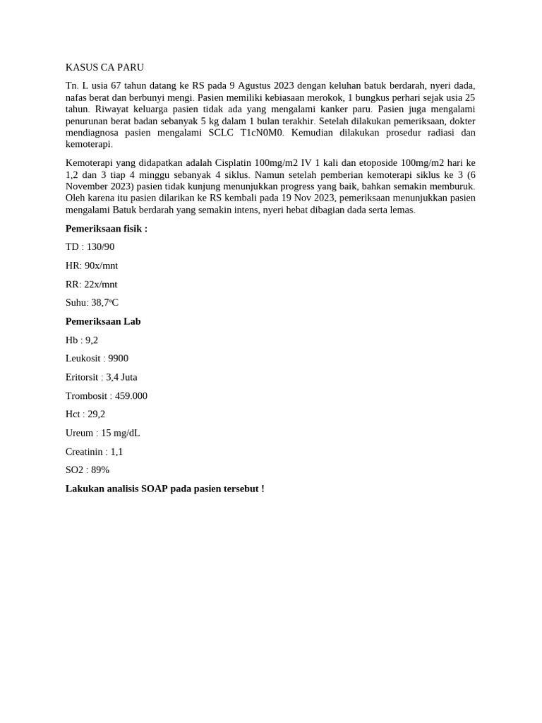 Kasus Ca Paru | PDF