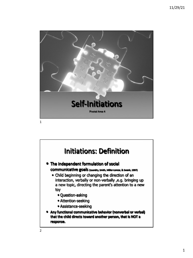 3 Self Initiations + Lunch Clubs HANDOUT | PDF | Autism Spectrum ...