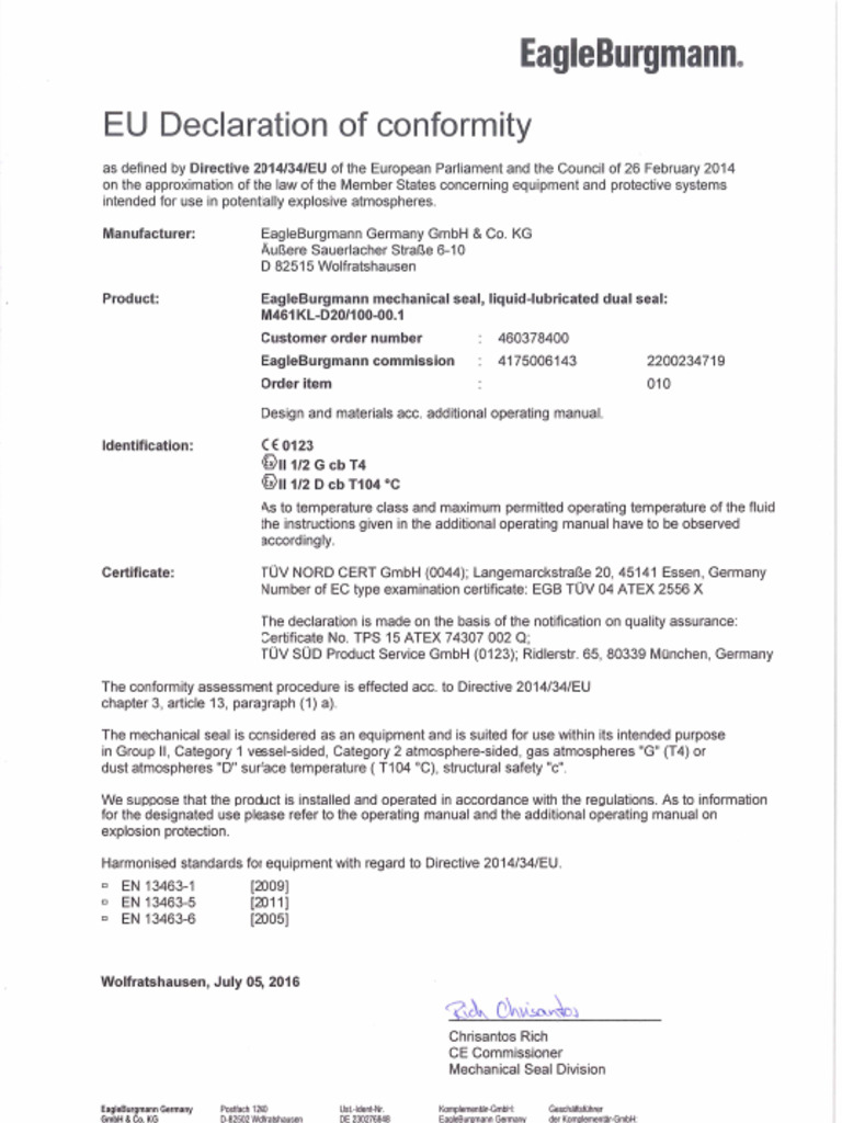 Declaration of Conformity | PDF