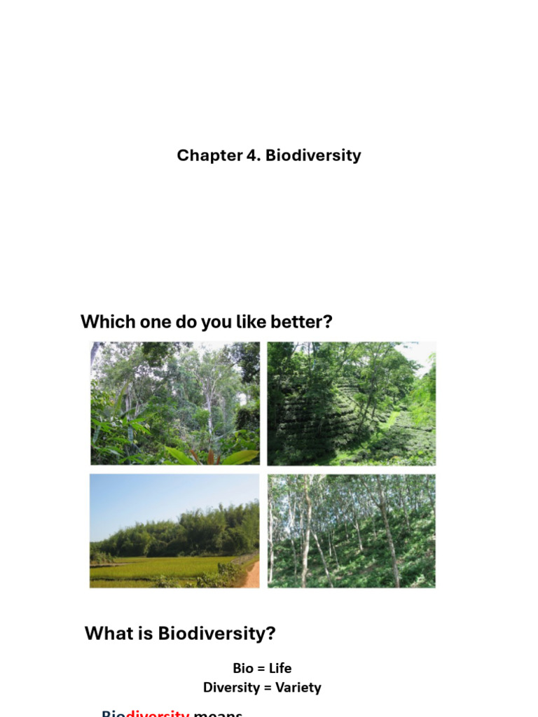 ENV - 107 - CH 4 - Biodiversity - EAA | PDF | Evolution | Symbiosis