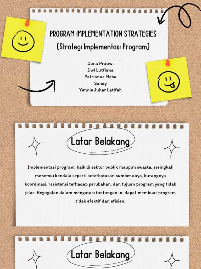 Program Implementation Strategies (Strategi Implementasi Program) | PDF | Karier & Perkembangan ...