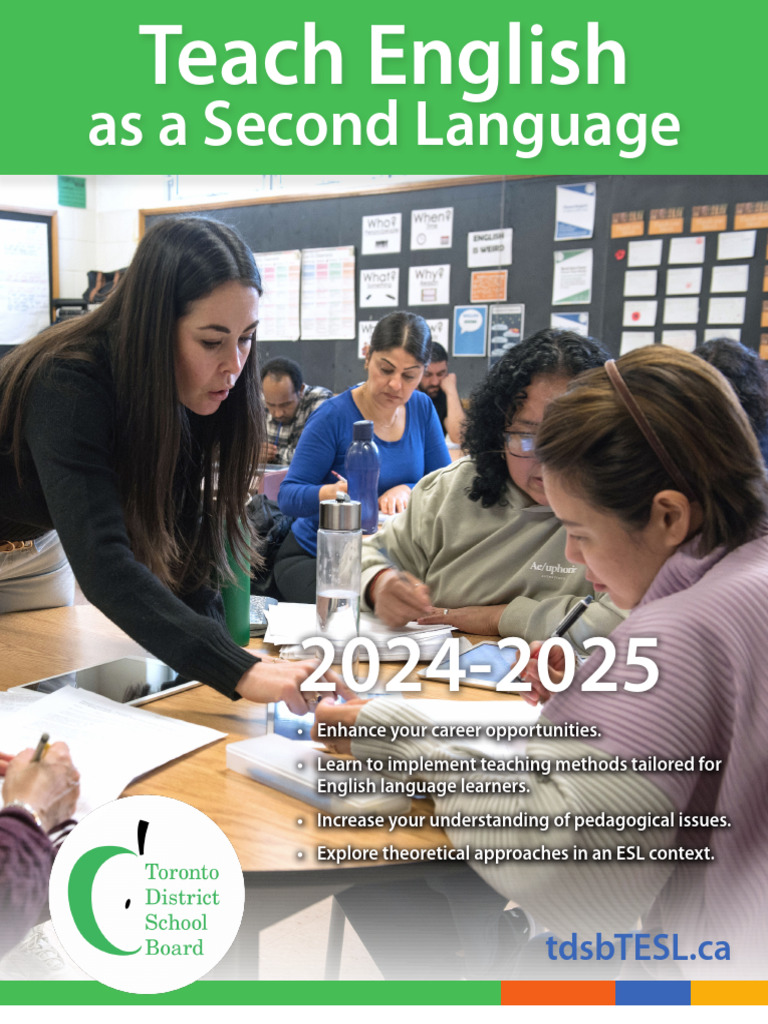 TESL Training Program at TDSB | PDF | English As A Second Or Foreign ...