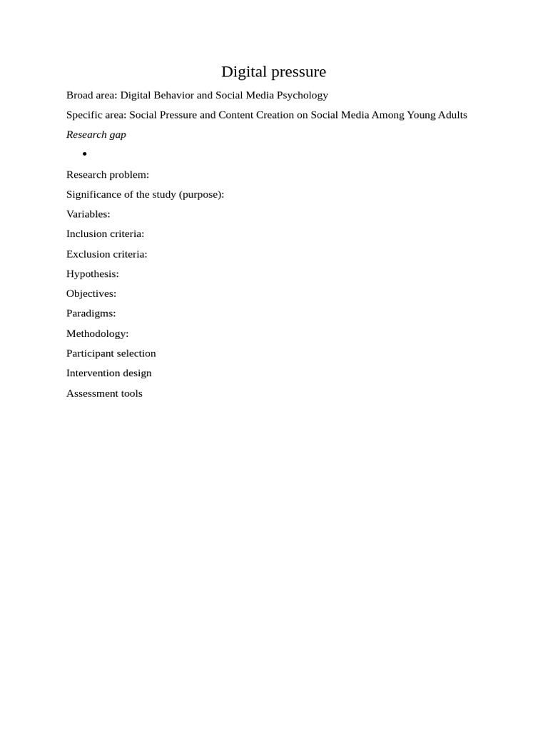 Digital Pressure | PDF